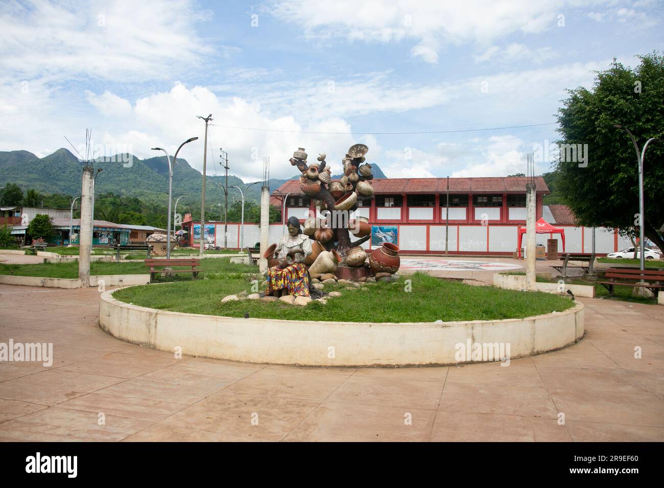 Chazuta, Peru; 1st October 2022: Chazuta is a Peruvian town, capital of ...