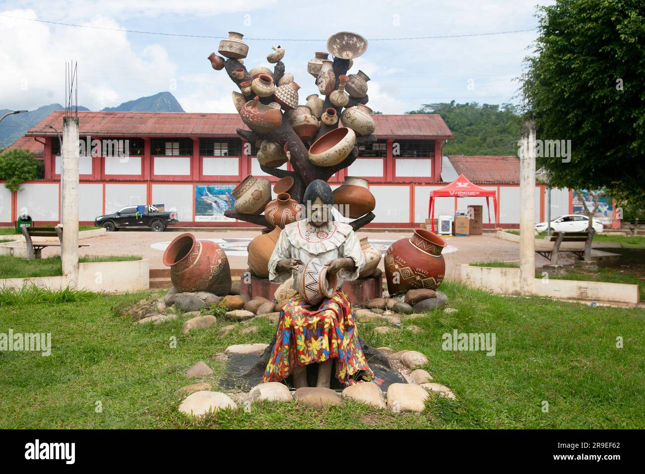 Chazuta, Peru; 1st October 2022: Chazuta is a Peruvian town, capital of ...