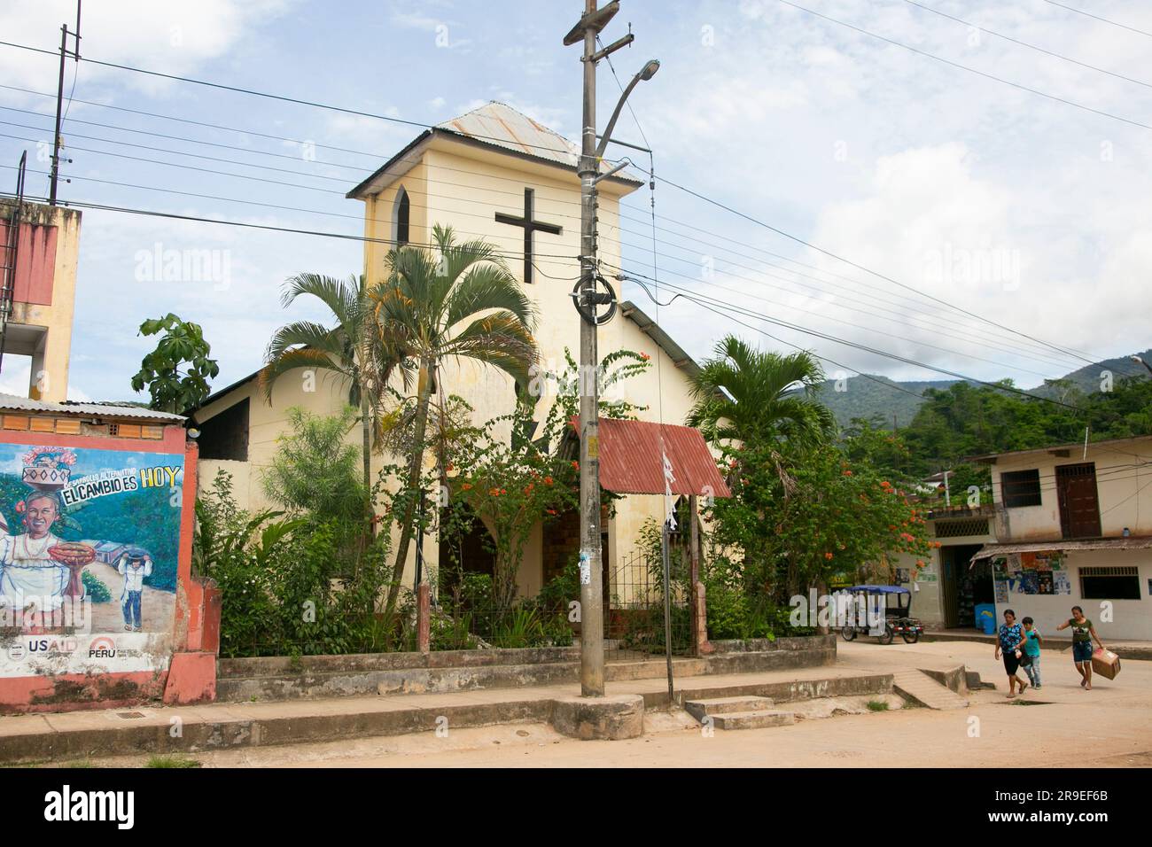 Chazuta, Peru; 1st October 2022: Chazuta is a Peruvian town, capital of ...