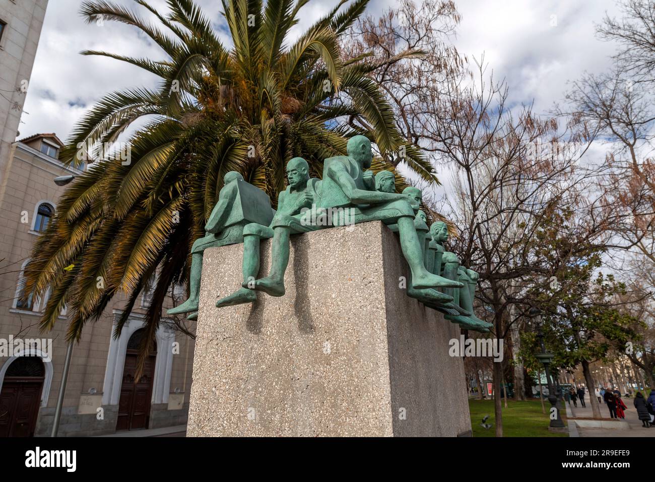 Madrid, Spain - FEB 19, 2022: Refugiados is a monument dedicated to ...