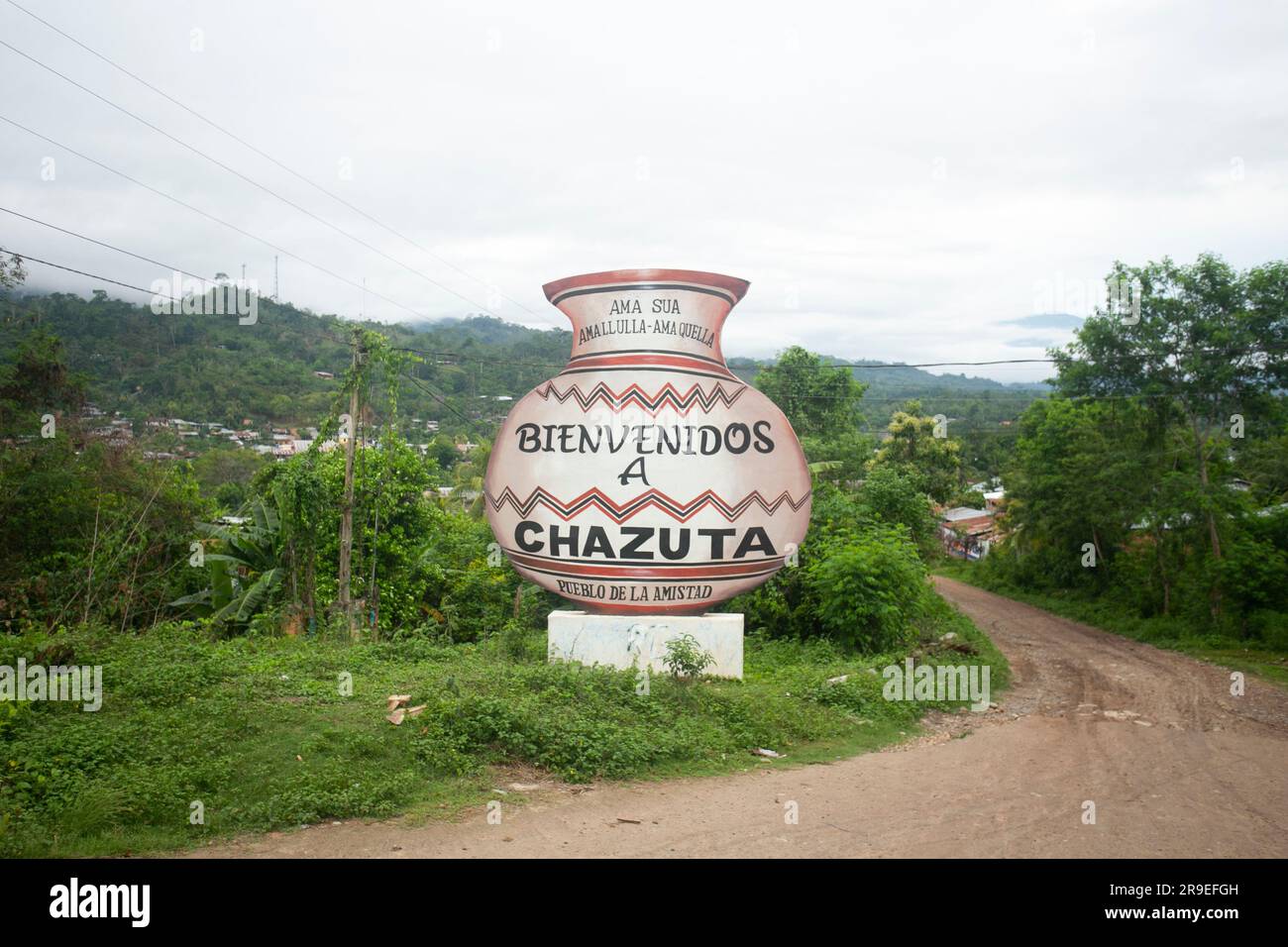 Chazuta, Peru; 1st October 2022: Chazuta is a Peruvian town, capital of ...