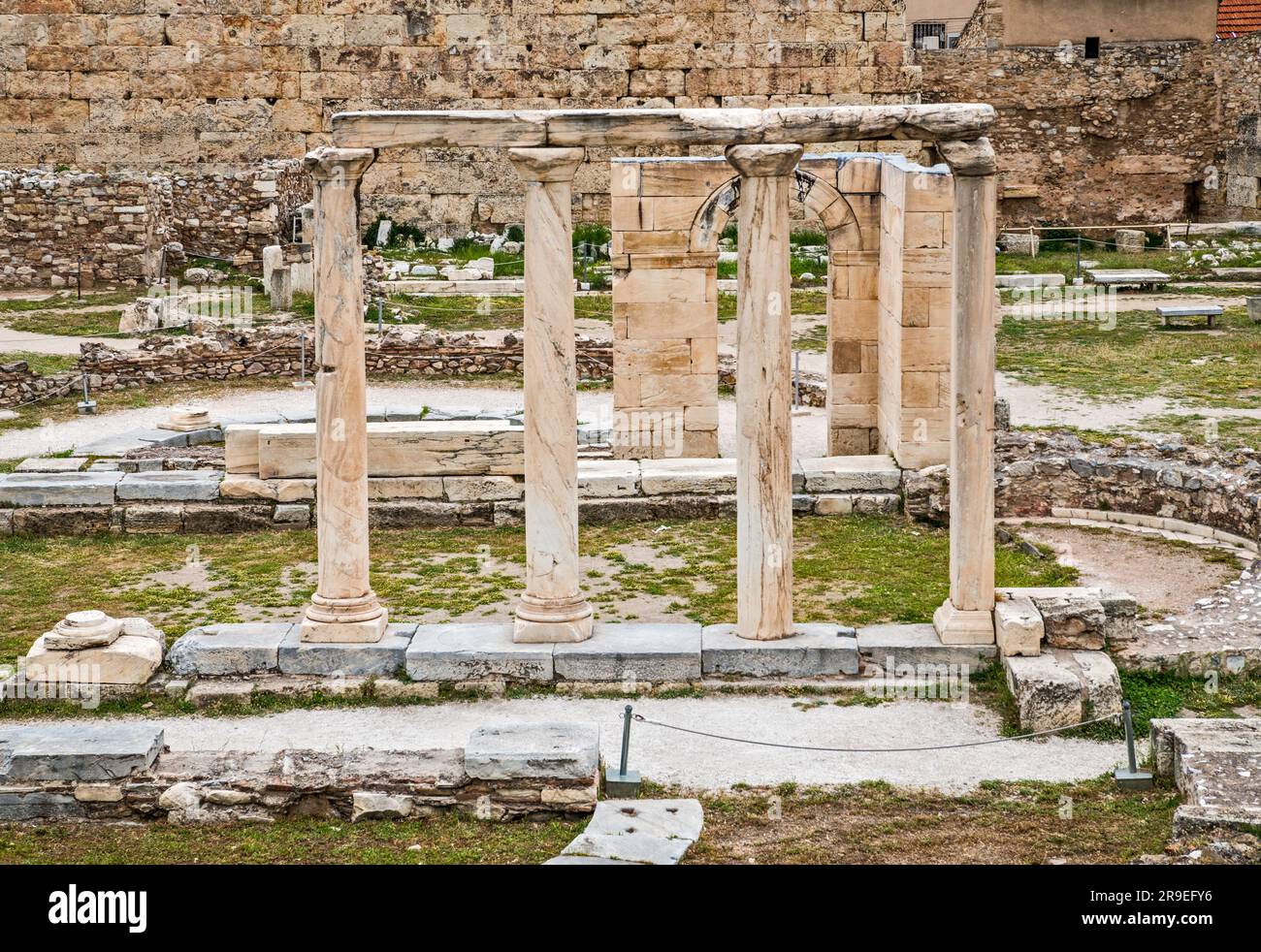 Tetraconch at Hadrian's Library, Athens, Greece Stock Photo - Alamy