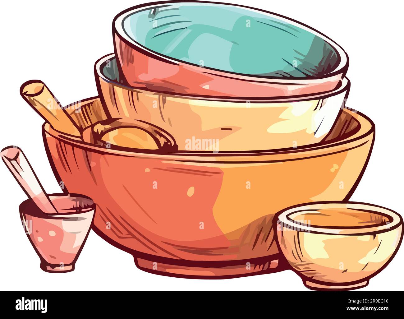 Hand clay colorful Stock Vector Images - Alamy