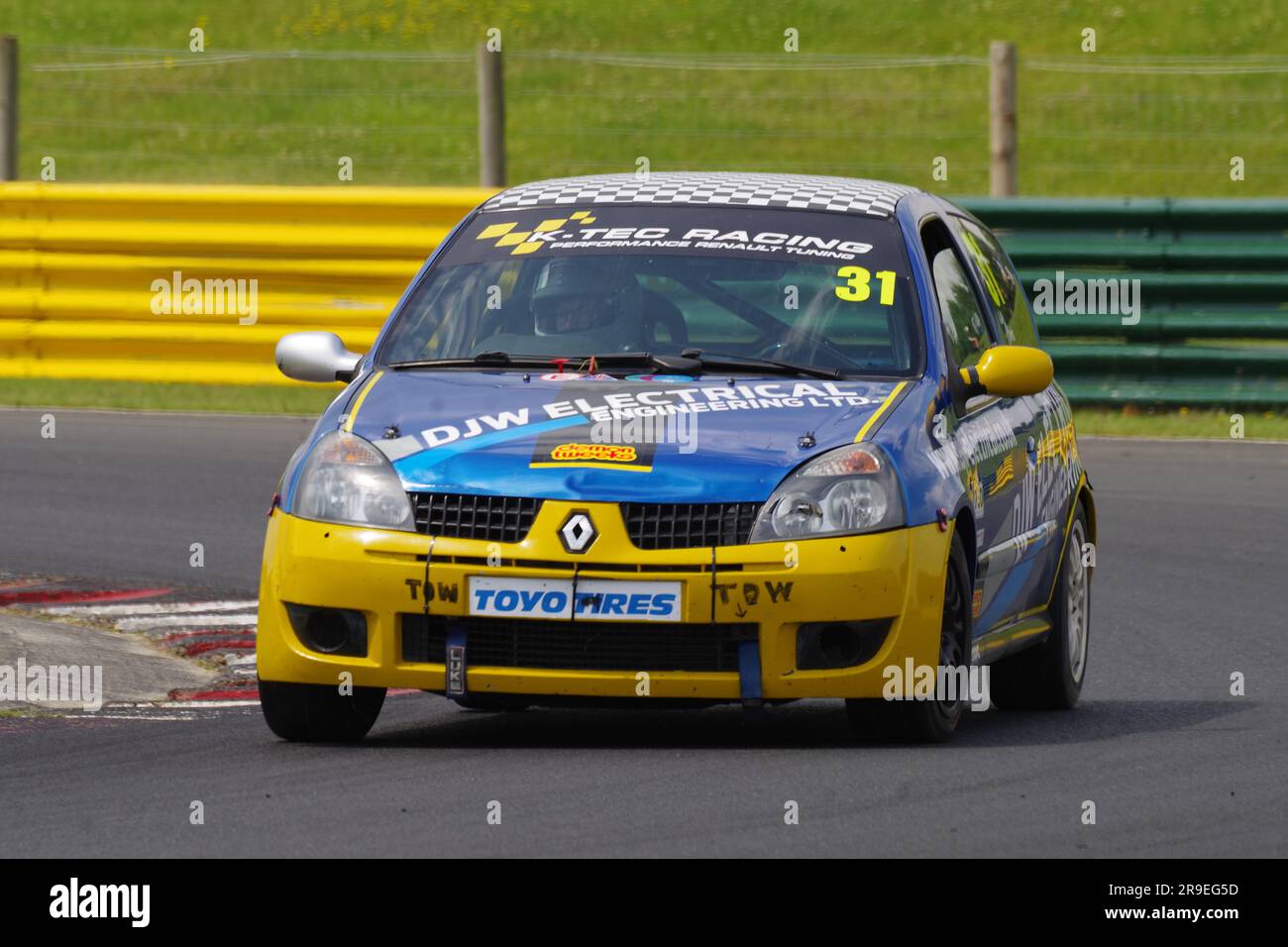 Dalton on Tees, 25 June 2023. Chris Page driving a Renault Clio in the ...