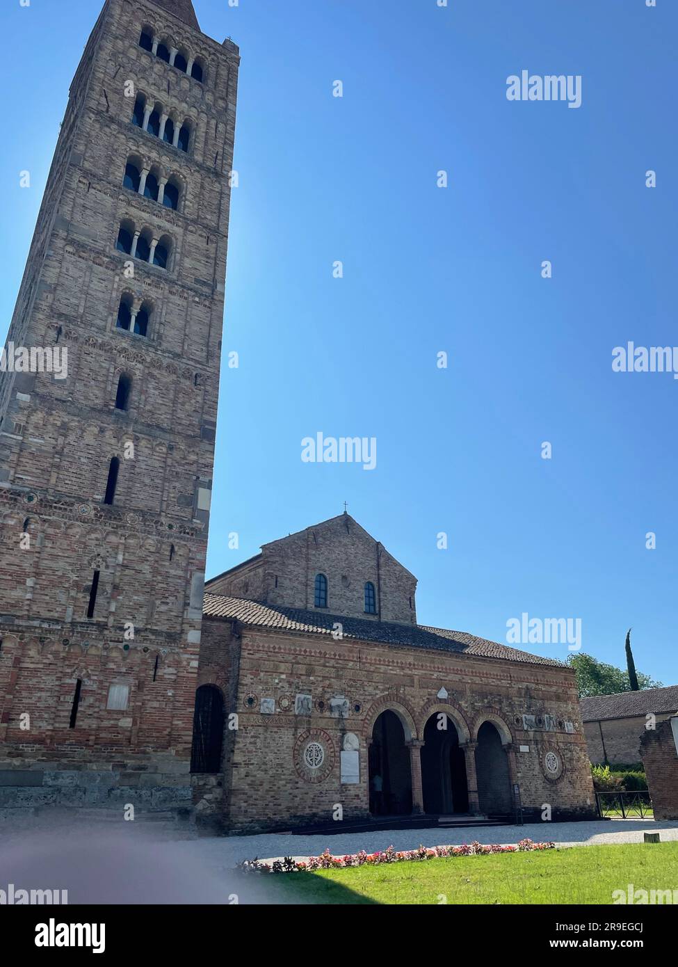 A masterpiece of Romanesque art, Pomposa Abbey, Italy Ferrara Stock ...