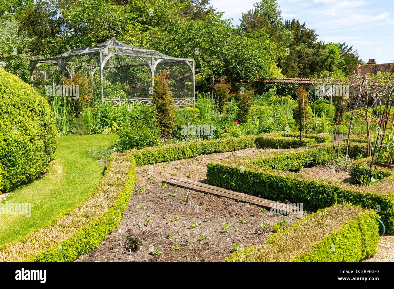 Vegetable garden Heale House and gardens, Middle Woodford, Salisbury ...