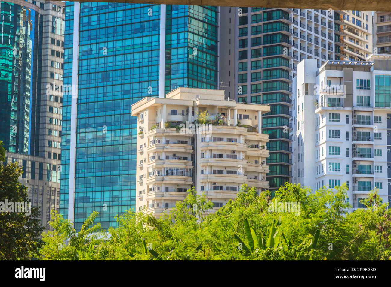 Photo of an apartment building in front of the impressive facade of ...
