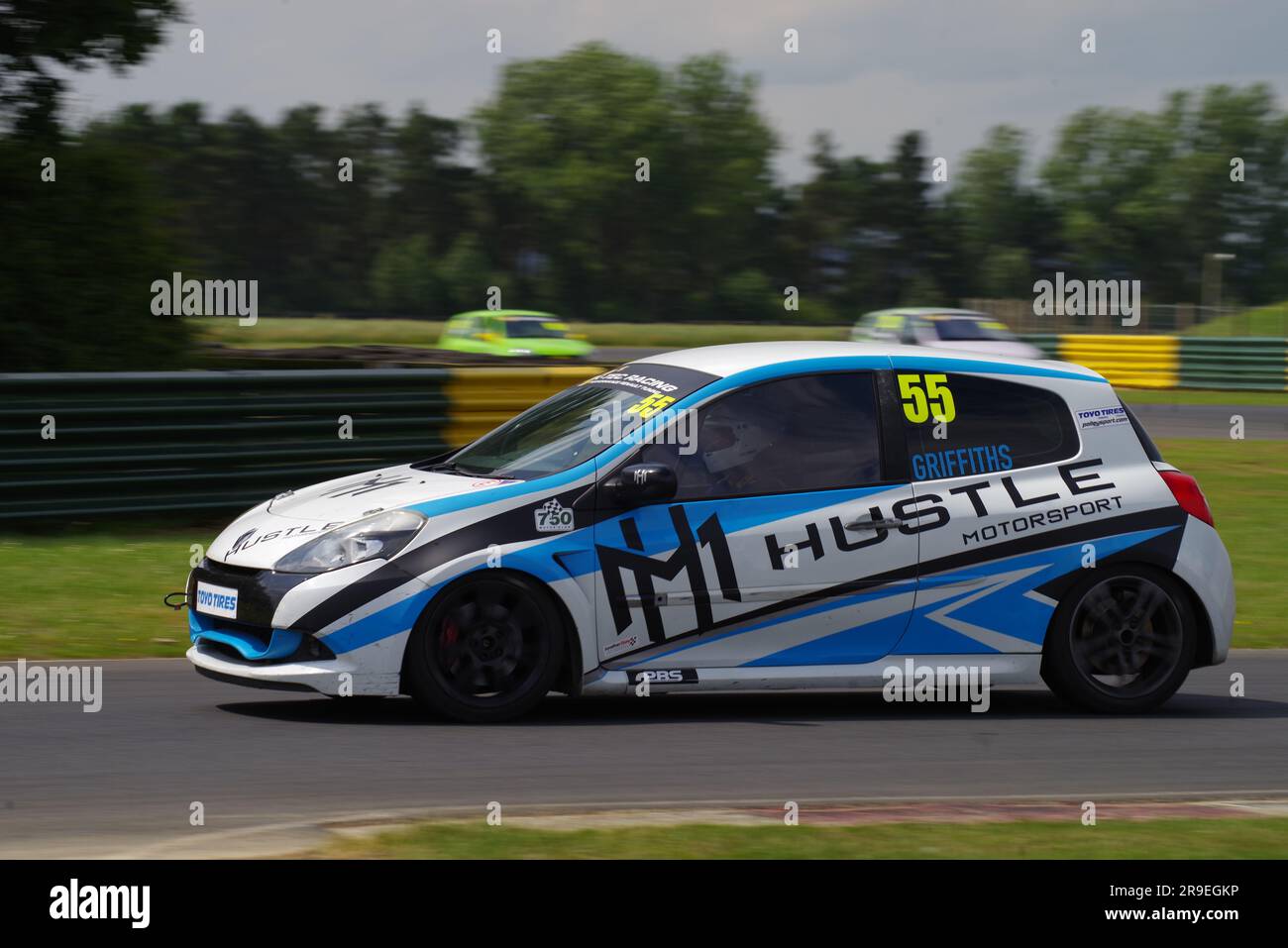 Dalton on Tees, 25 June 2023. Justin Griffiths driving a Renault Clio ...