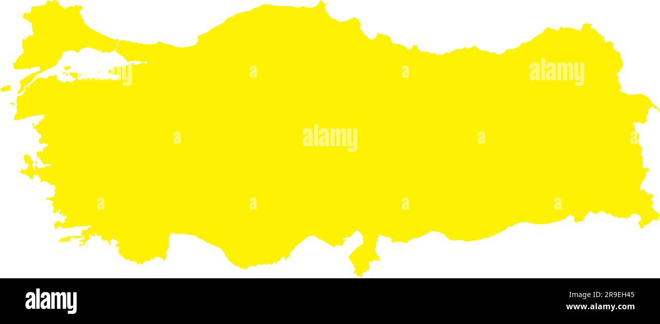 YELLOW CMYK color map of TURKEY Stock Vector Image & Art - Alamy