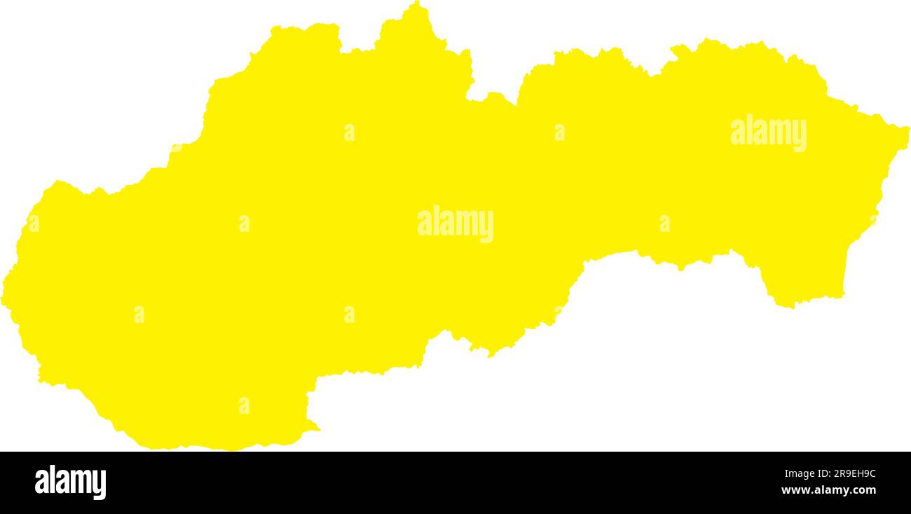 Slovakia map icon outline Stock Vector Images - Alamy