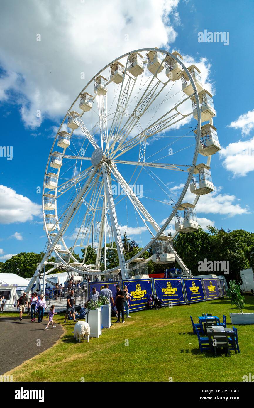 A ferris wheel at the Royal Highland Show, Edinburgh, Scotland Stock ...