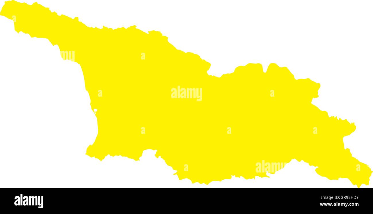 YELLOW CMYK color map of GEORGIA Stock Vector Image & Art - Alamy