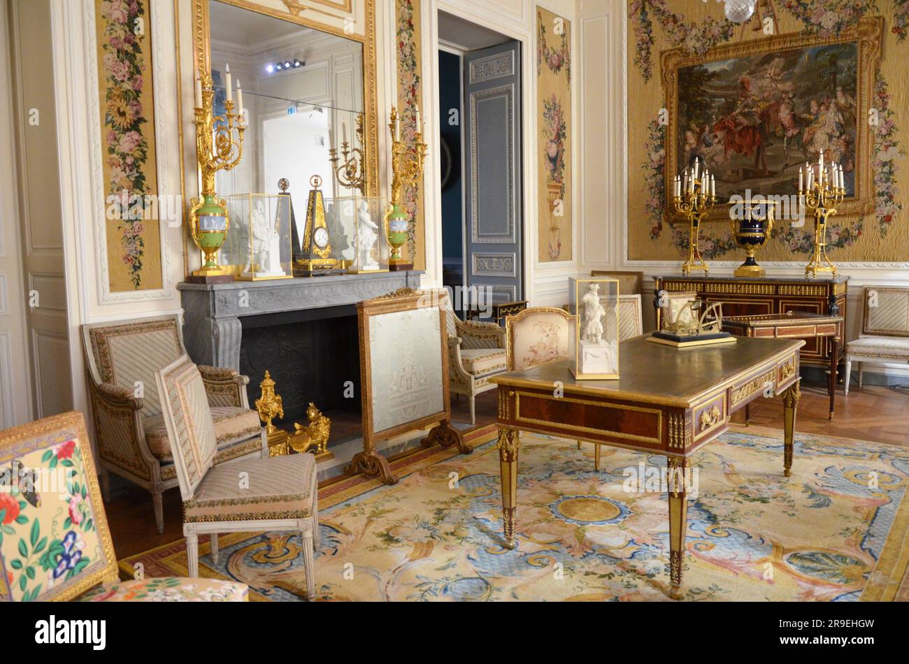 Paris, France 03.25.2017: interior of a famous museum of Paris Stock ...