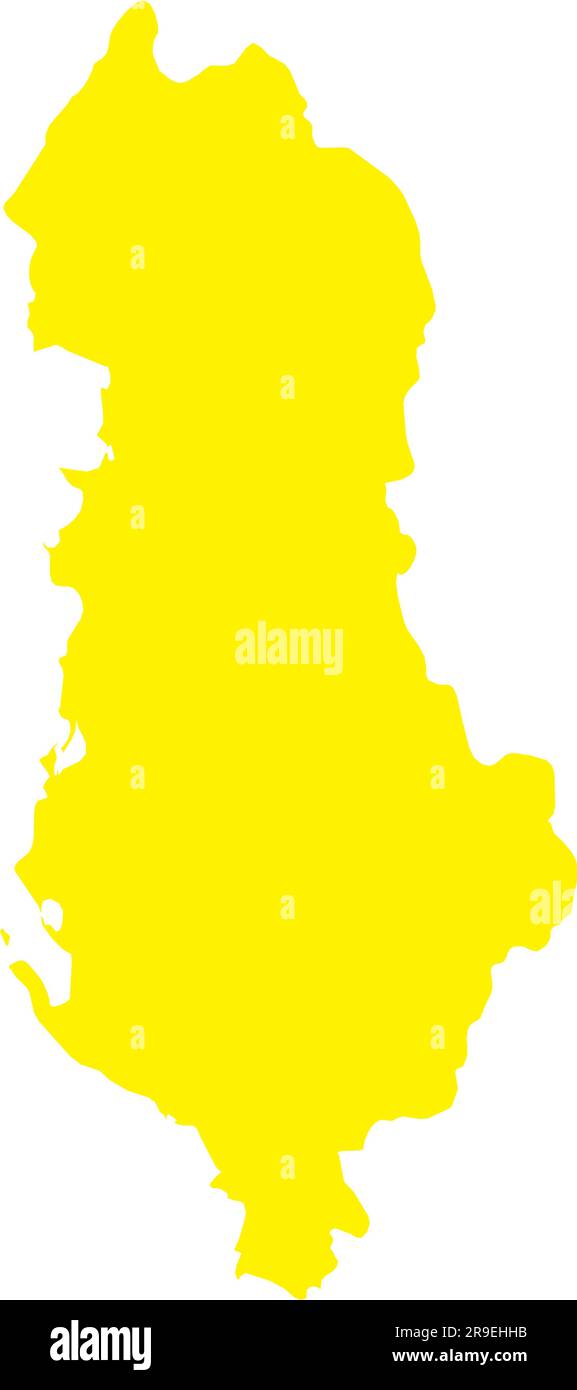 YELLOW CMYK color map of ALBANIA Stock Vector Image & Art - Alamy