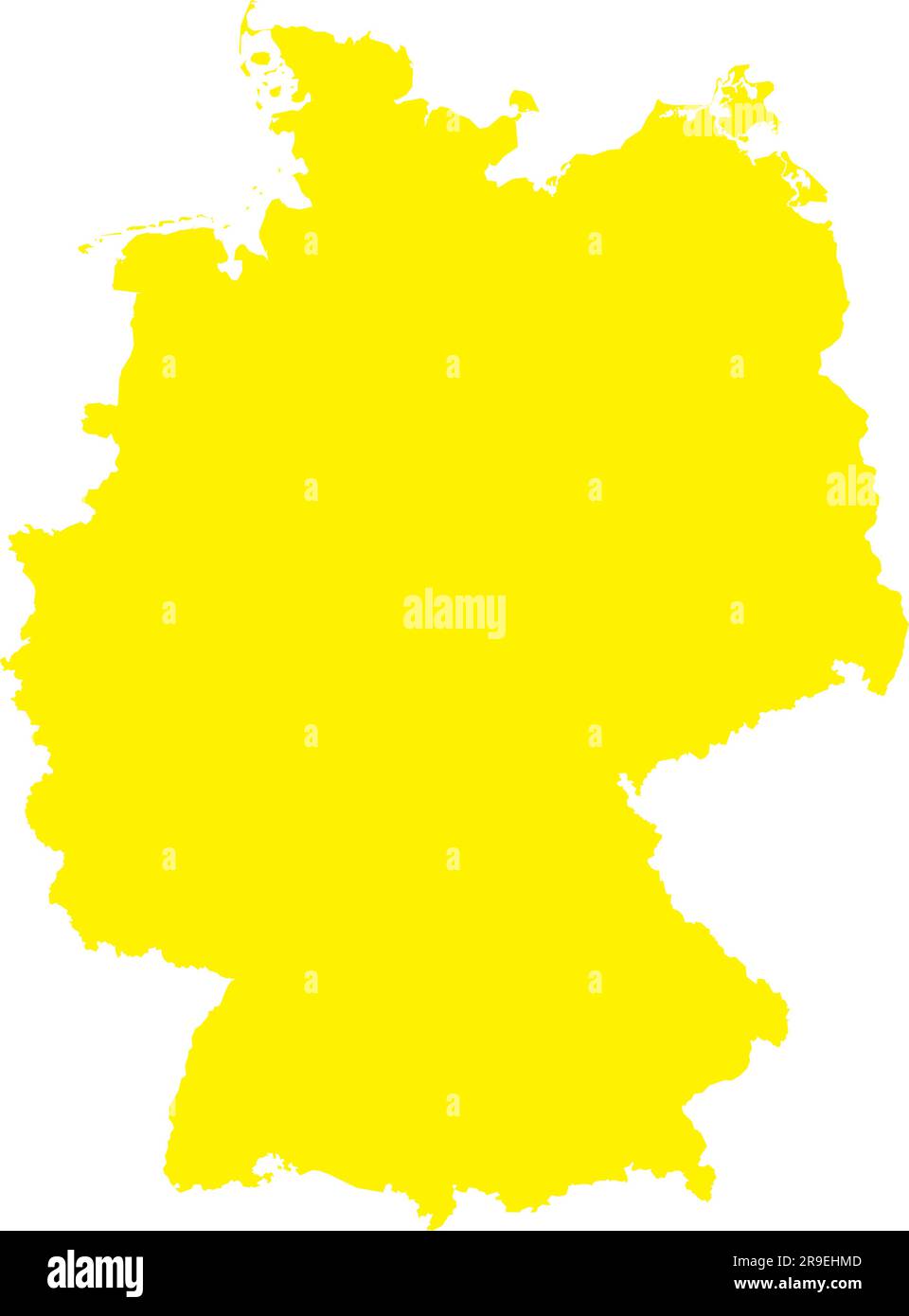 YELLOW CMYK color map of GERMANY Stock Vector Image & Art - Alamy