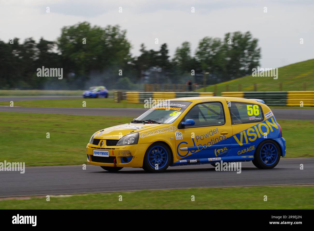 Dalton on Tees, 25 June 2023. Chris Lawrence driving a Renault Clio in ...