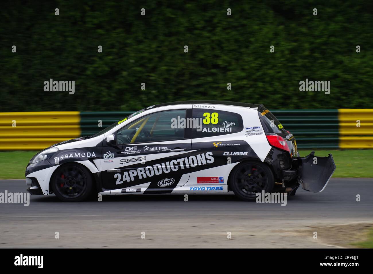 Dalton on Tees, 25 June 2023. Olivier Algieri driving a Renault Clio ...