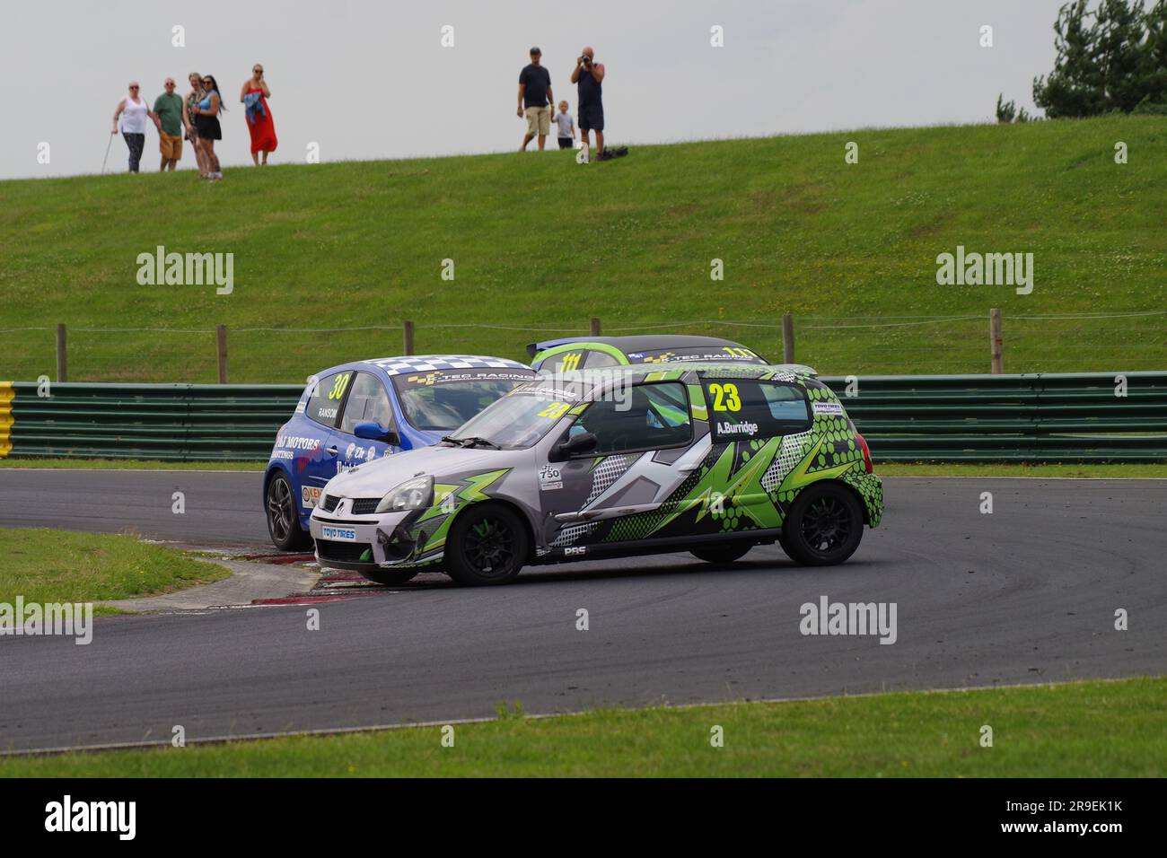 Dalton on Tees, 25 June 2023. Alex Burridge driving a Renault Clio in ...