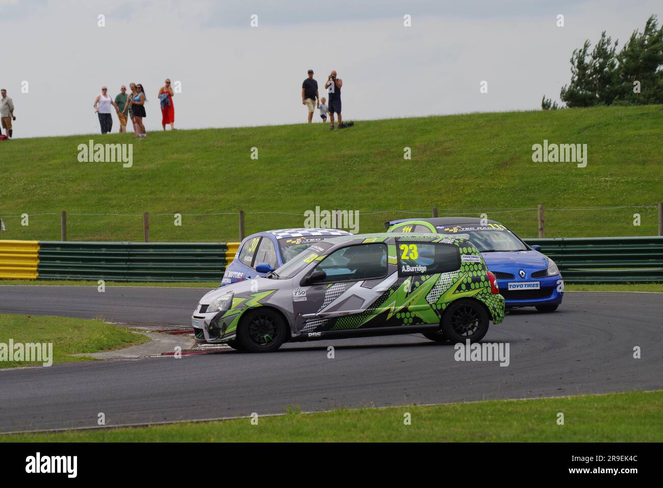 Dalton on Tees, 25 June 2023. Alex Burridge driving a Renault Clio in ...