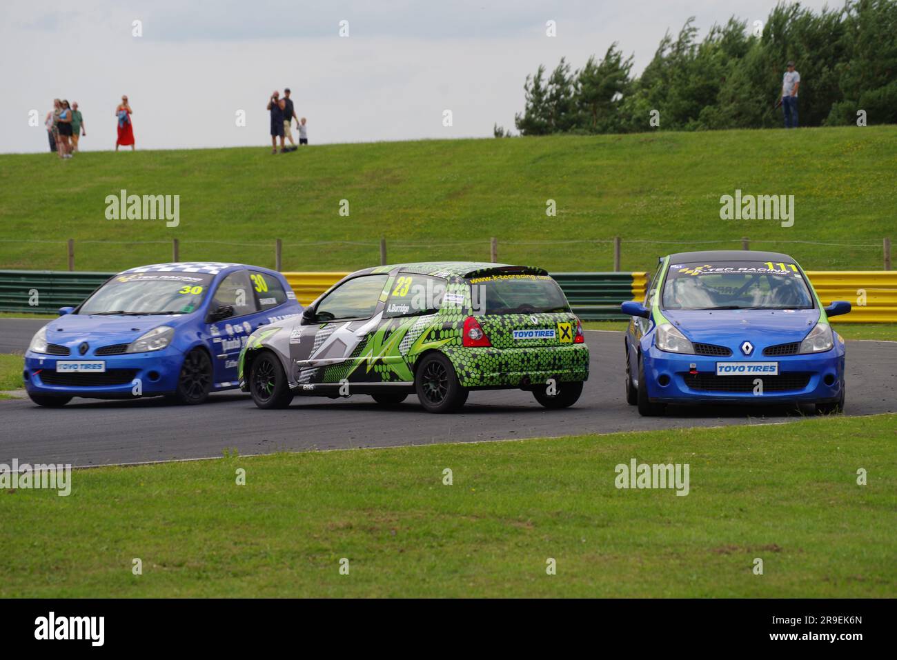 Dalton on Tees, 25 June 2023. Darren Ransom and Nic Harrison driving ...