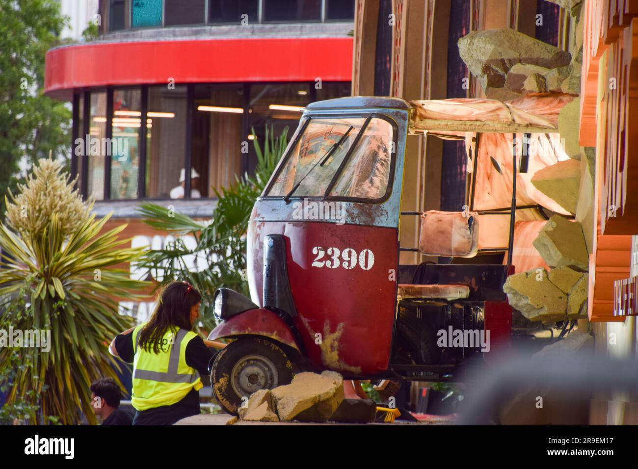 London, UK. 26th June 2023. Red carpet preparations ahead of the ...