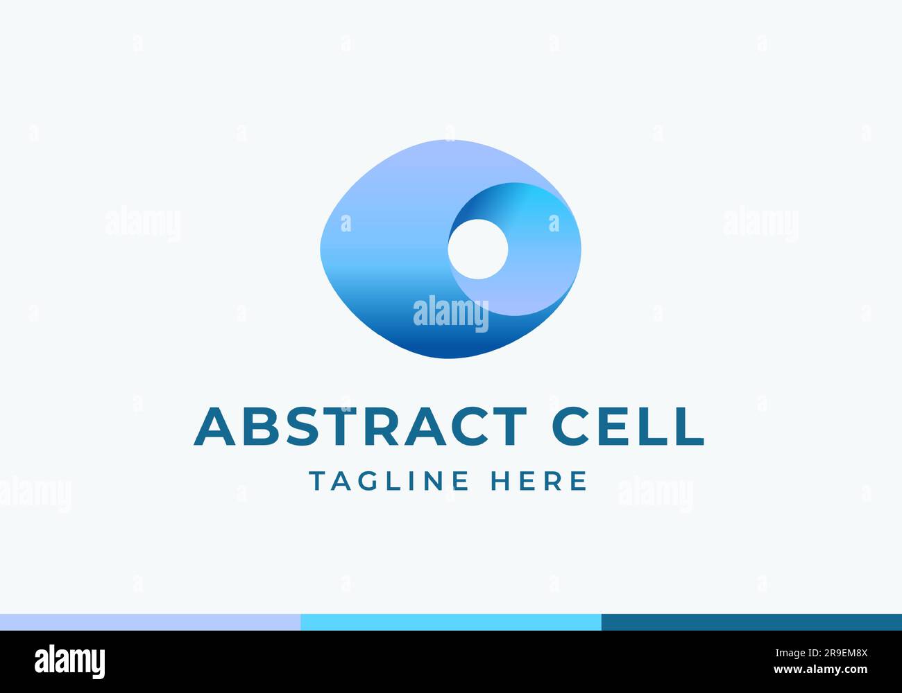 Abstract Cell Ellipse Shape Vector Logo Template. Modern Gradient ...