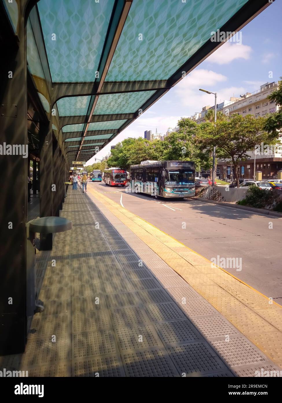 Metrobus, the bus rapid transit BRT lane for public passenger transport ...