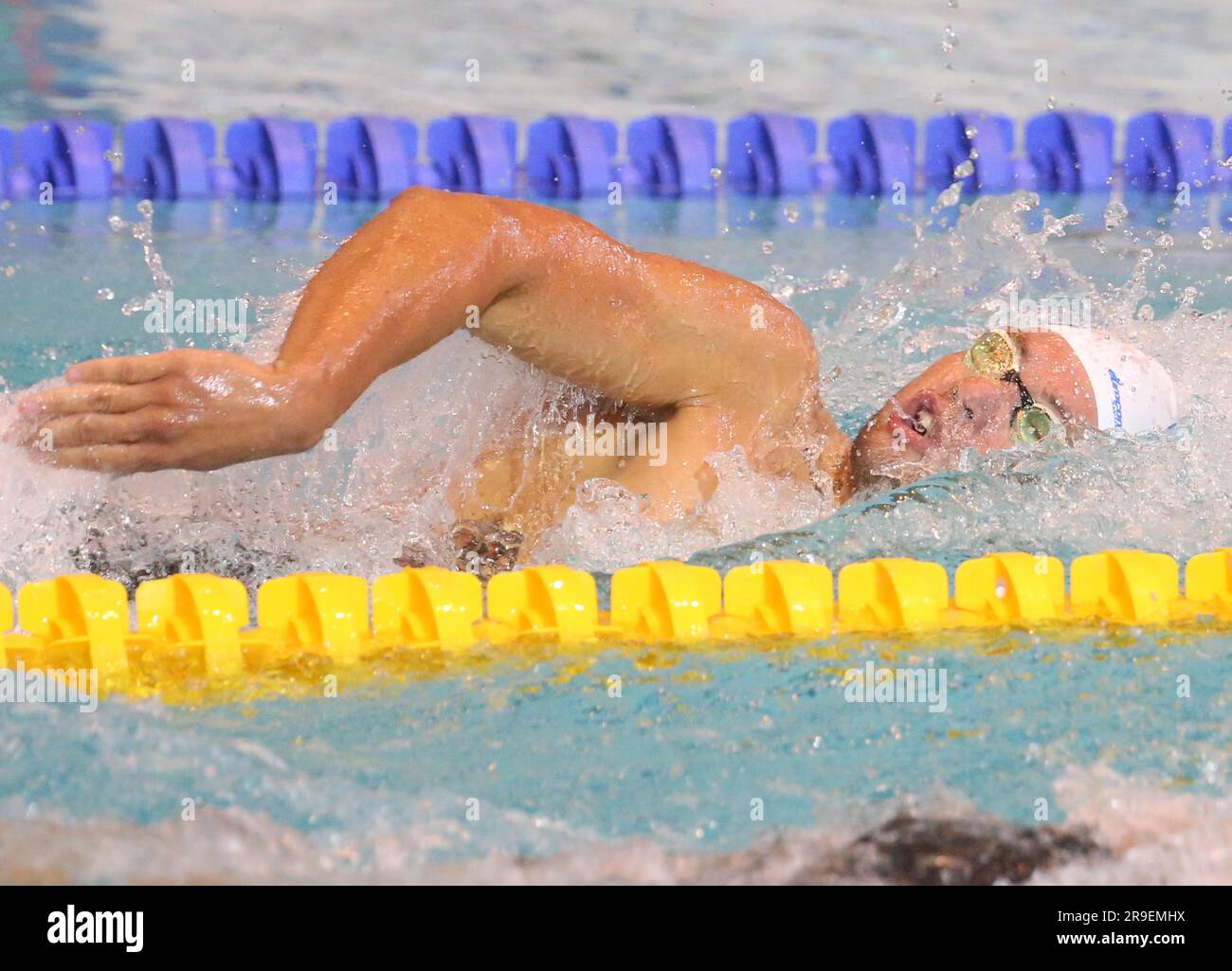 Logan Fontaine, 800m freestyle during the French Elite Swimming ...