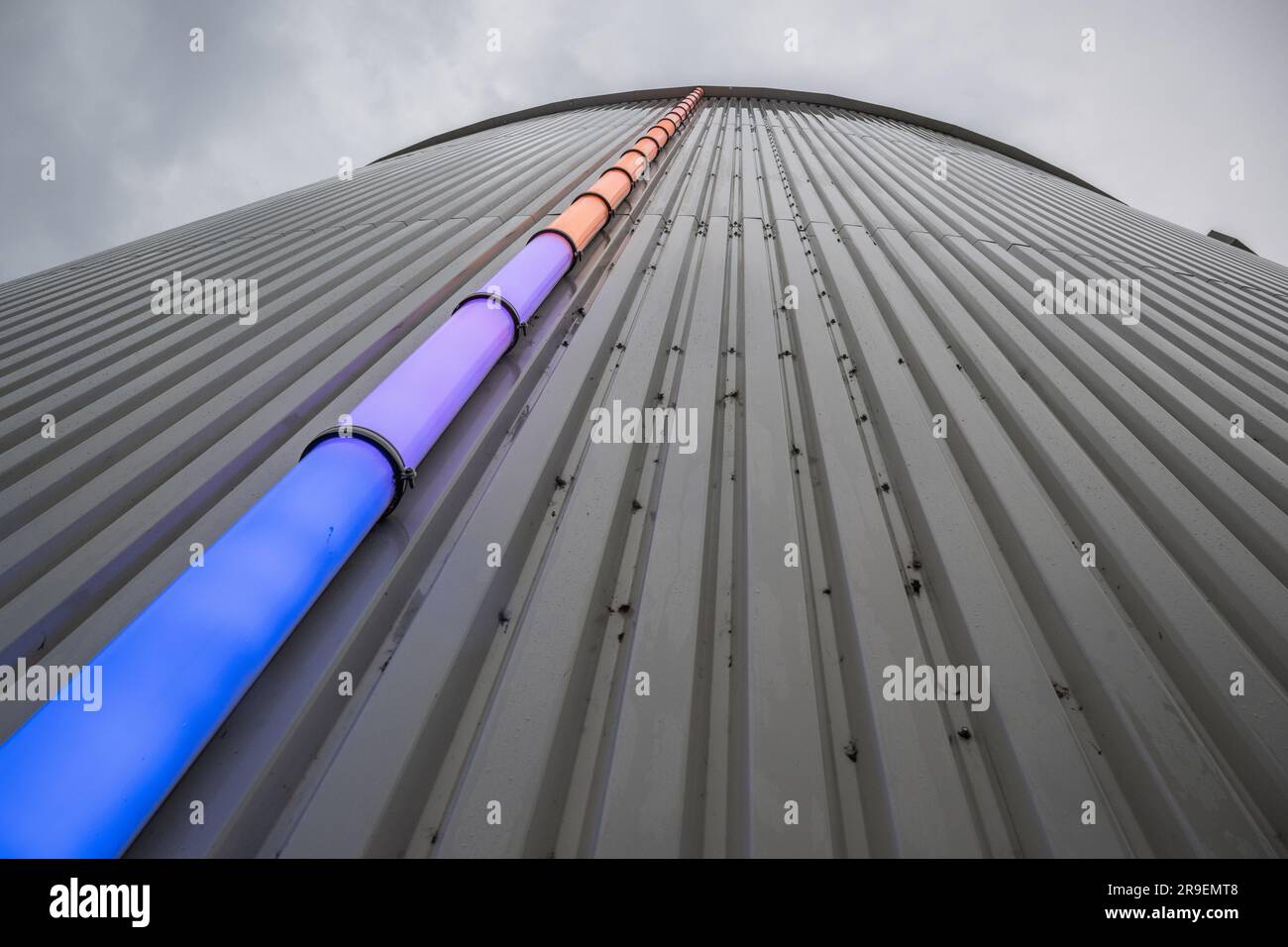Berlin, Germany. 26th June, 2023. Heat storage tank with level ...