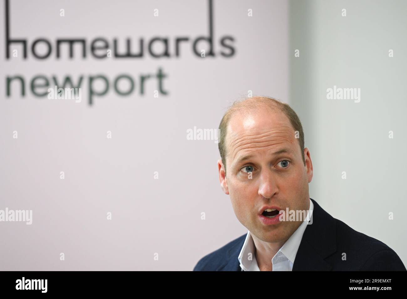 The Prince of Wales during a visit to Maindee Primary School in Newport ...
