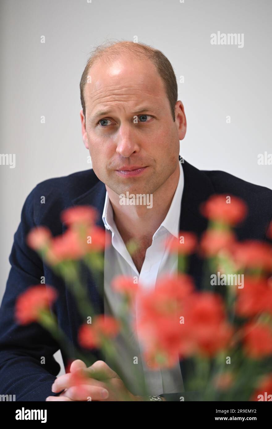 The Prince of Wales during a visit to Maindee Primary School in Newport ...