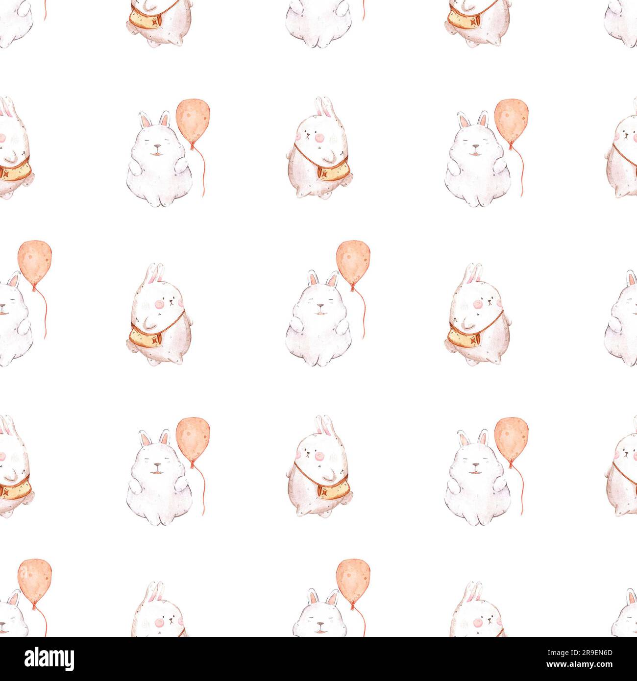 Handdrawn watercolor cats seamless pattern for children's textile ...