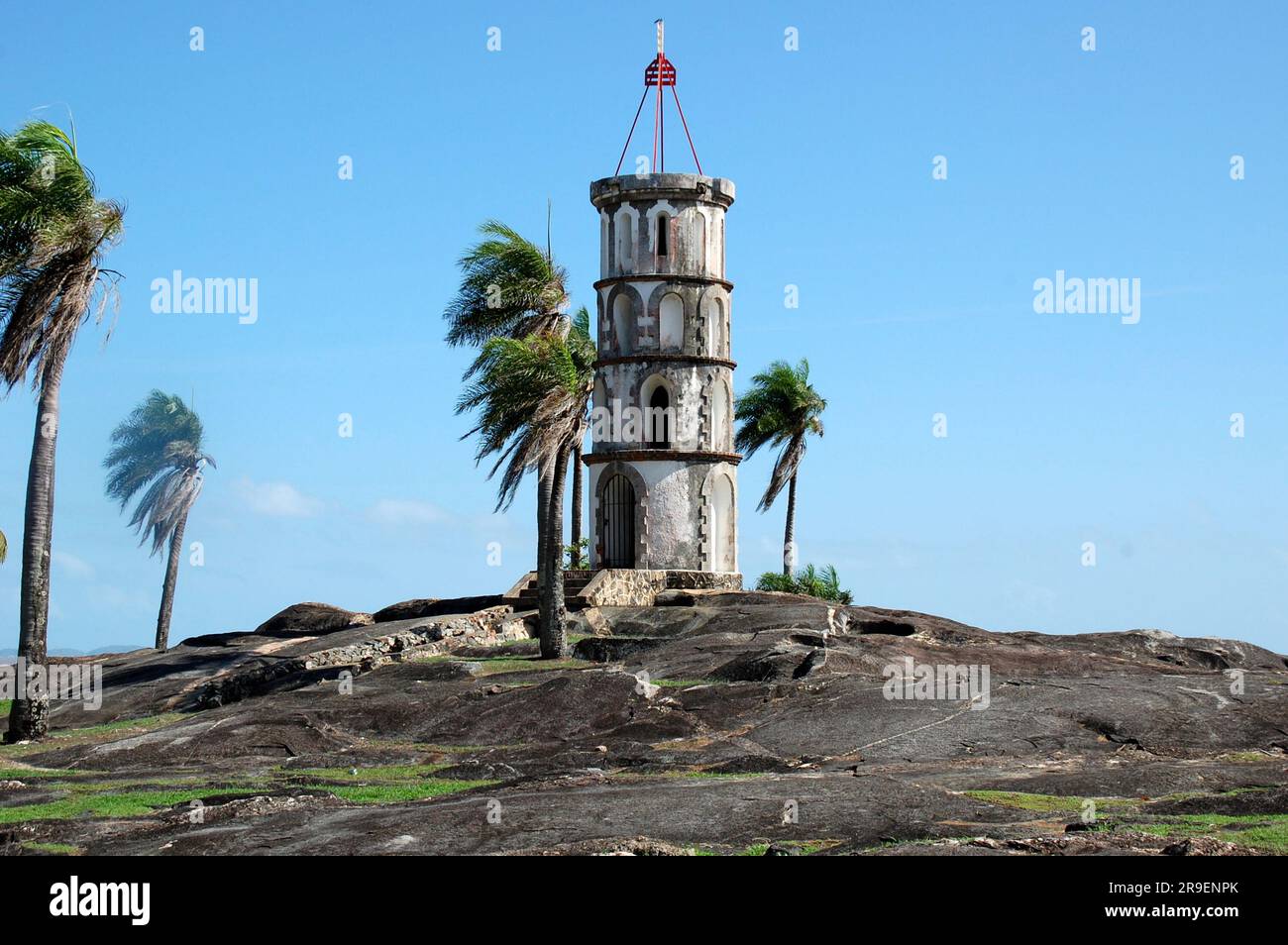 South America, Guyana, Kourou, the Dreyfus tower was a semaphore to ...