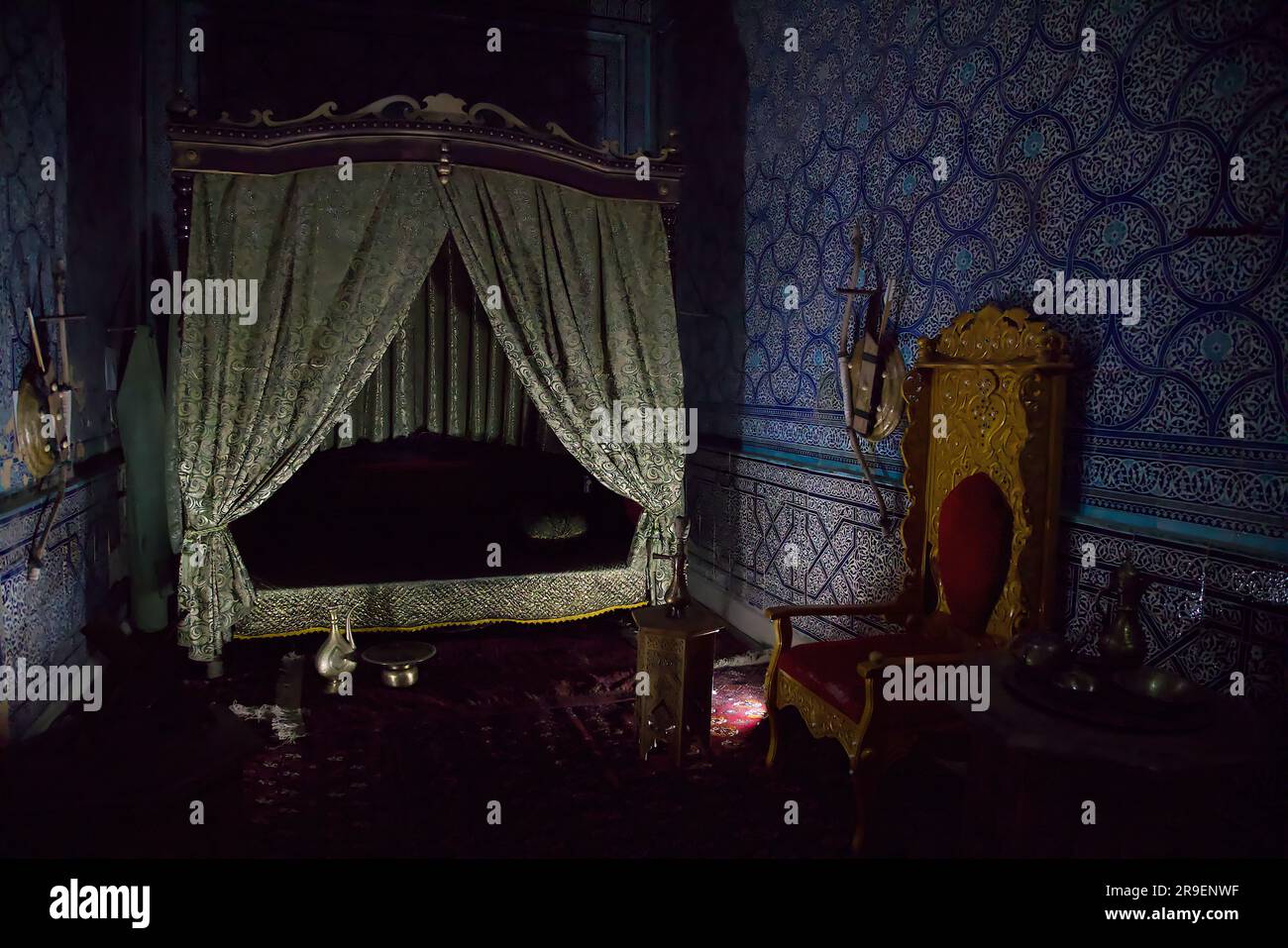 Detail of the Tosh-Hovli Palace in Khiva, Uzbekistan Stock Photo - Alamy