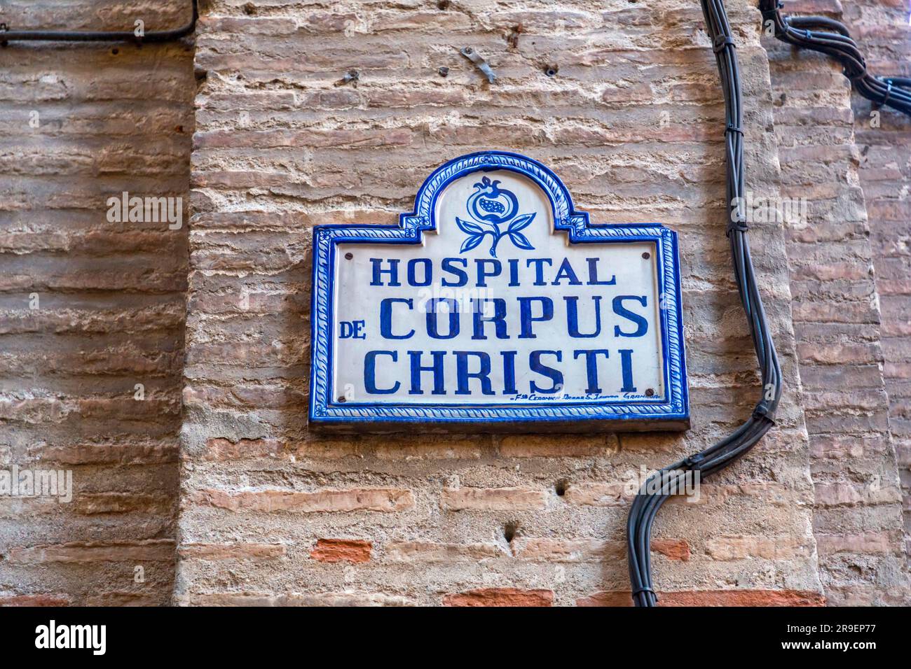 Street sign granada spain hi-res stock photography and images - Alamy