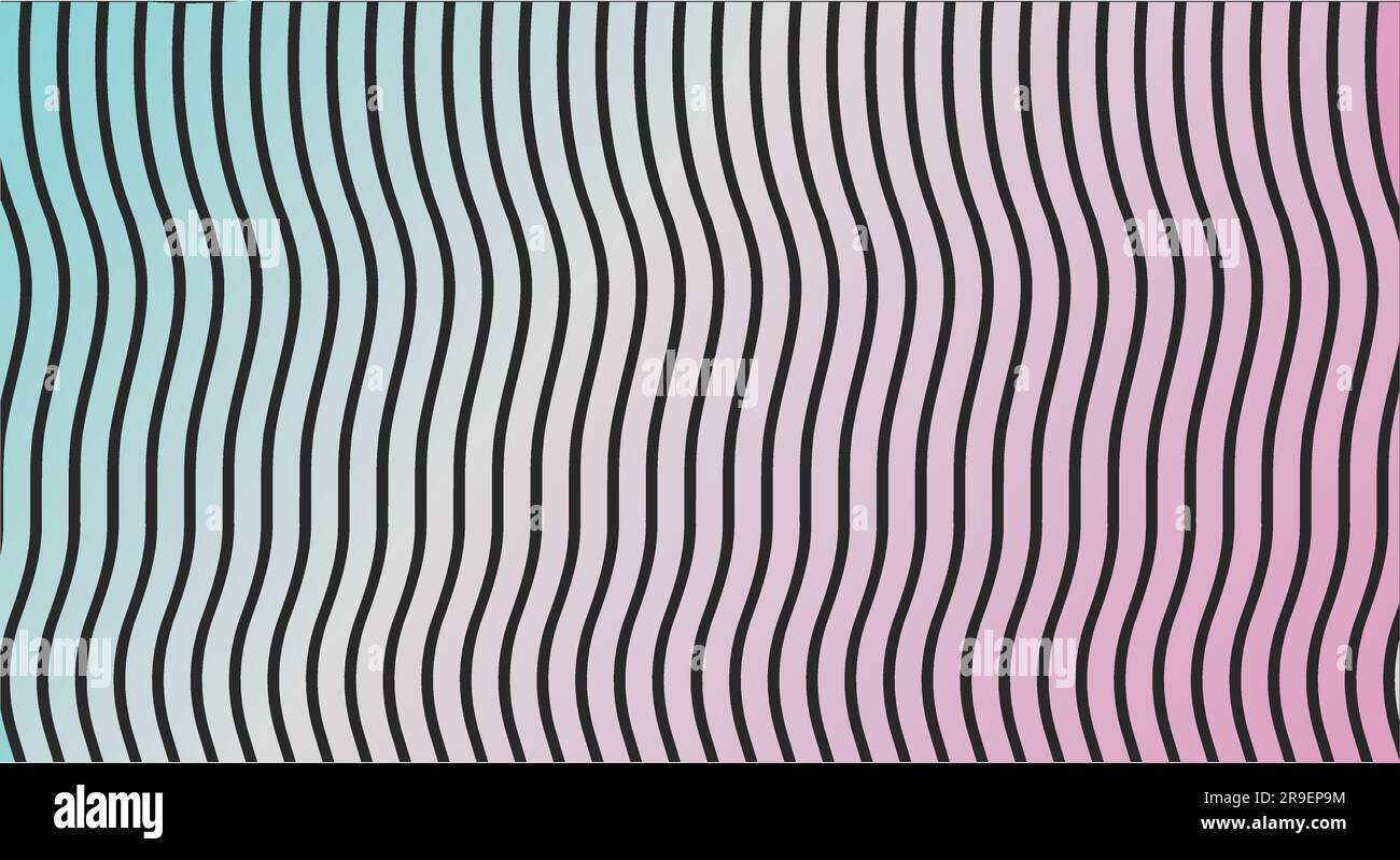 Abstract wave background for popular social network. Black-blue-pink ...