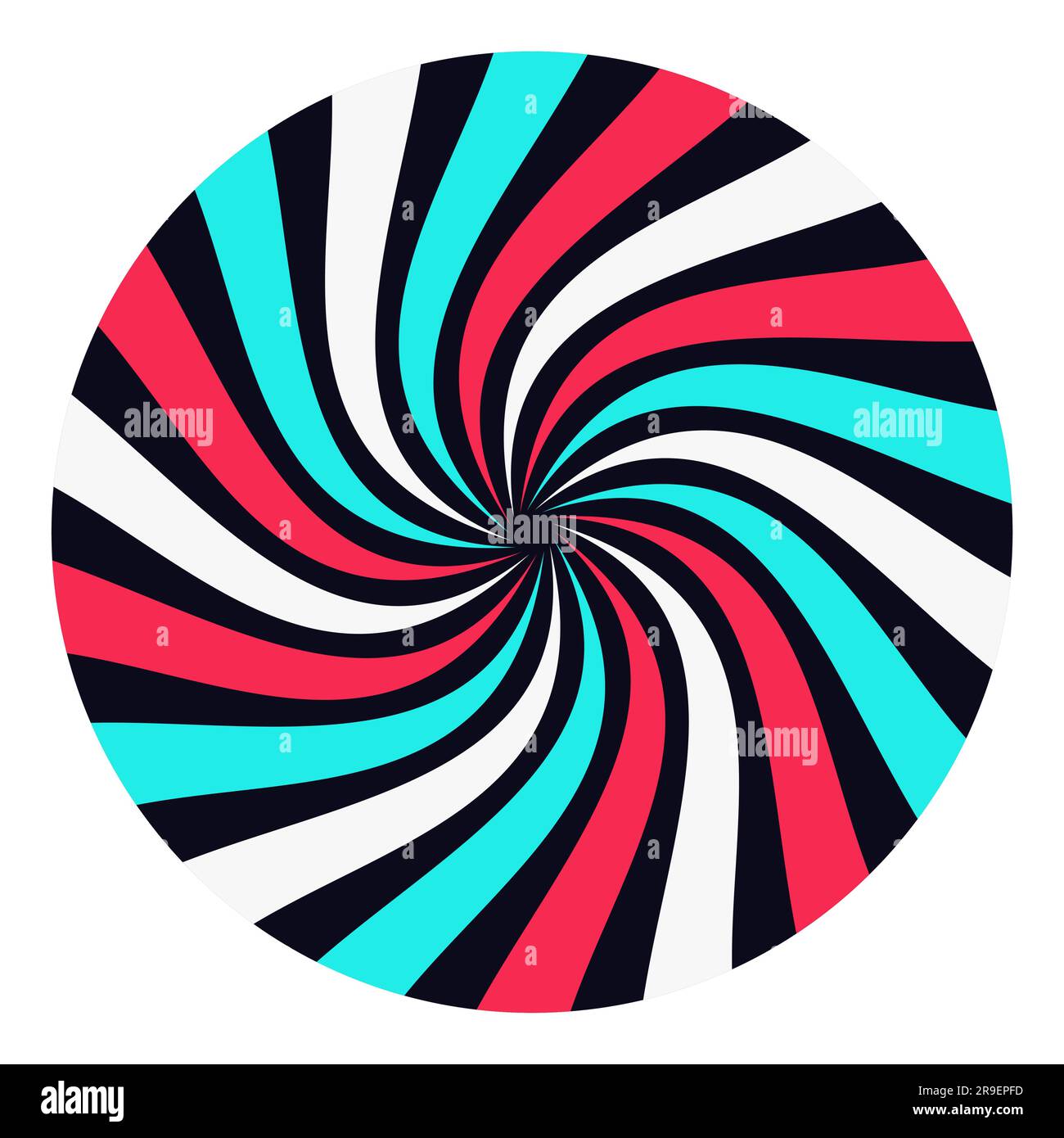 Abstract circle swirl background for popular social network. White ...