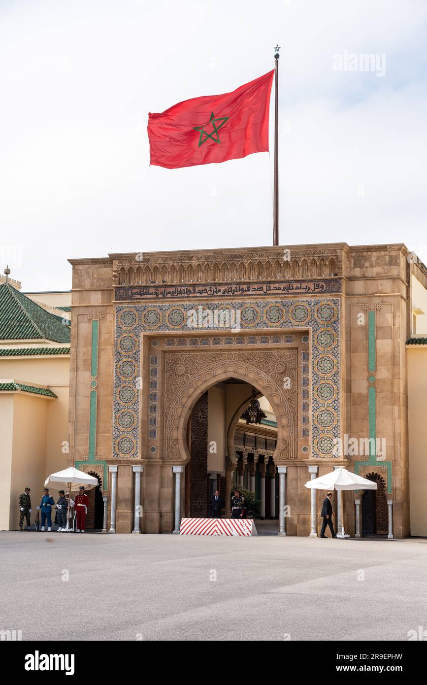 Main entrance of the Royal Palace in Rabat, Morocco Stock Photo - Alamy