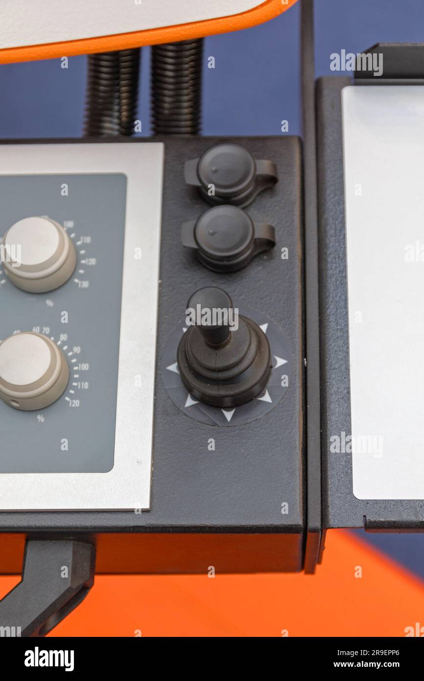 Precision Joystick Cnc Machine Control in Factory Production Stock ...