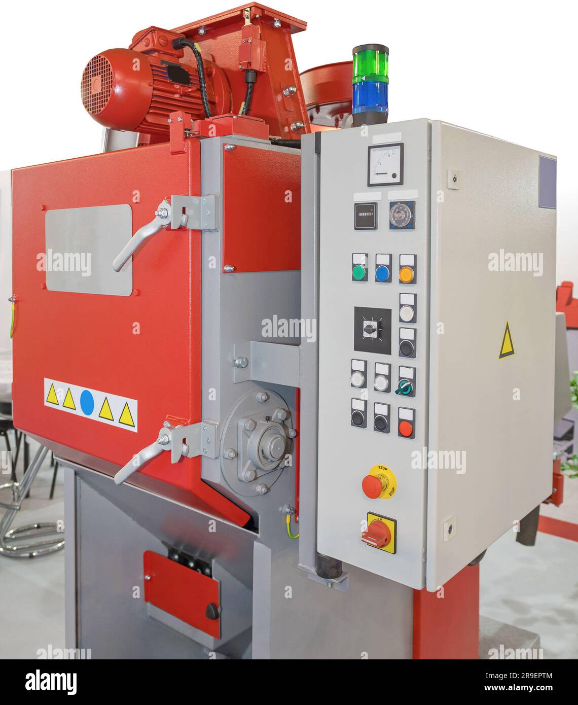 Shot Blaster Machine in Metal Workshop Production Stock Photo - Alamy