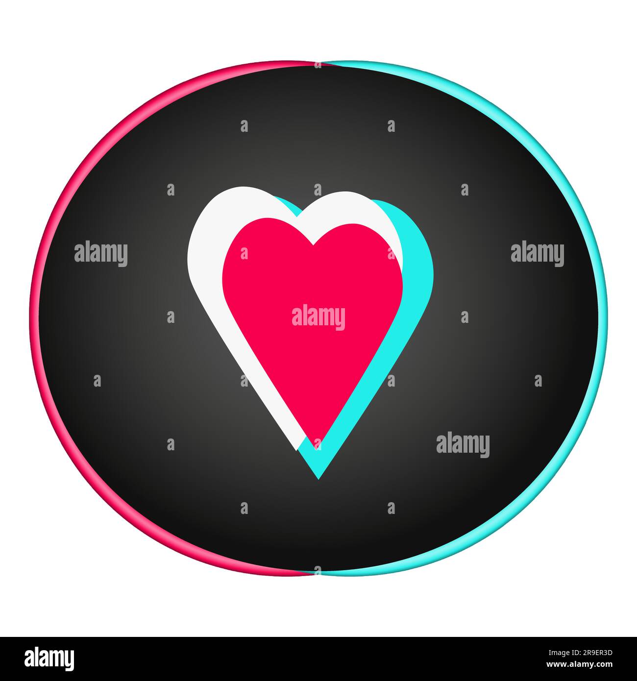 Tik tok logo 3d Stock Vector Images - Alamy