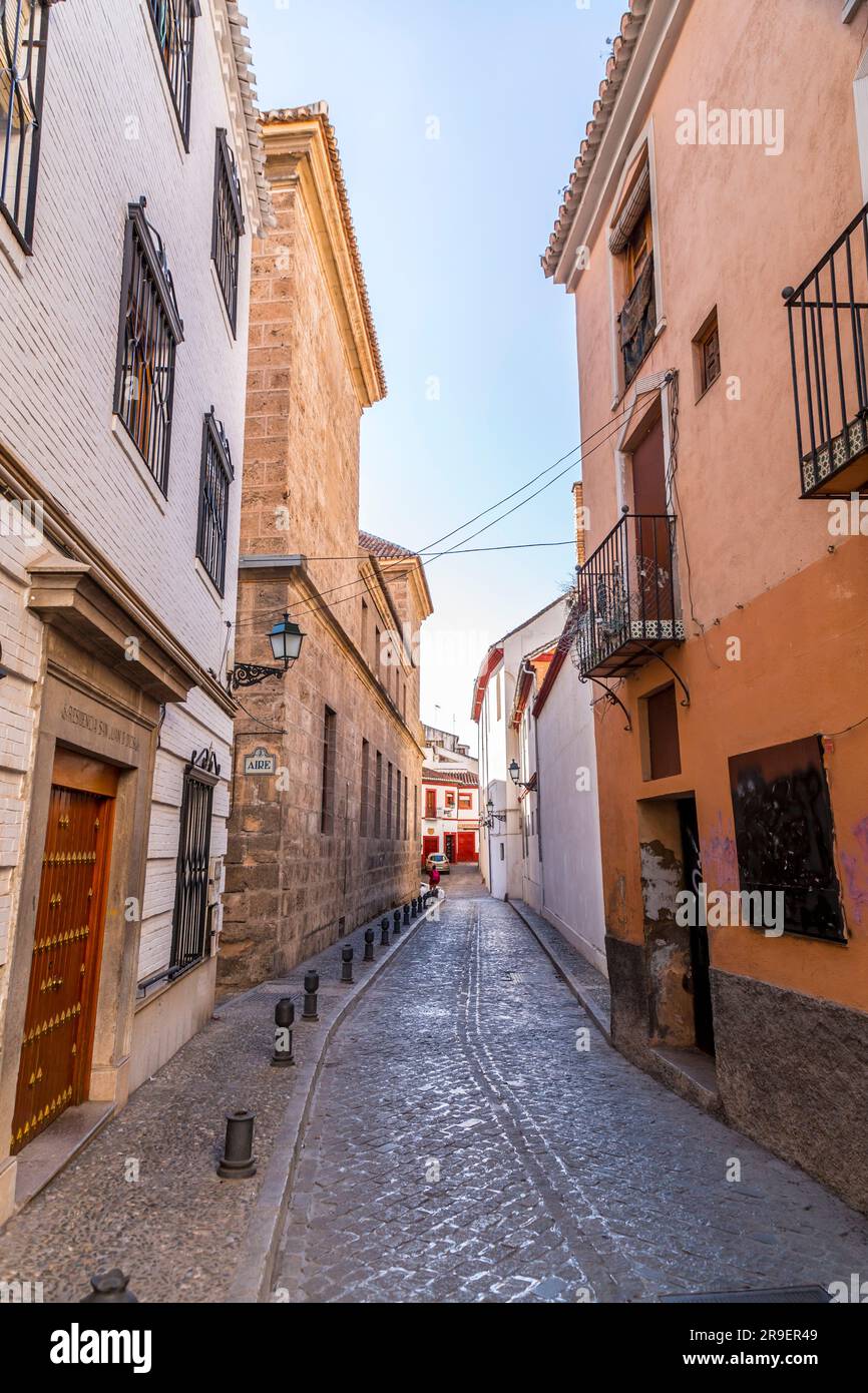 Granada, Spain - February 22, 2022: Generic architecture and street ...
