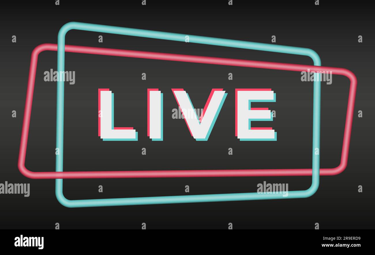 Tik tok logo 3d Stock Vector Images - Alamy