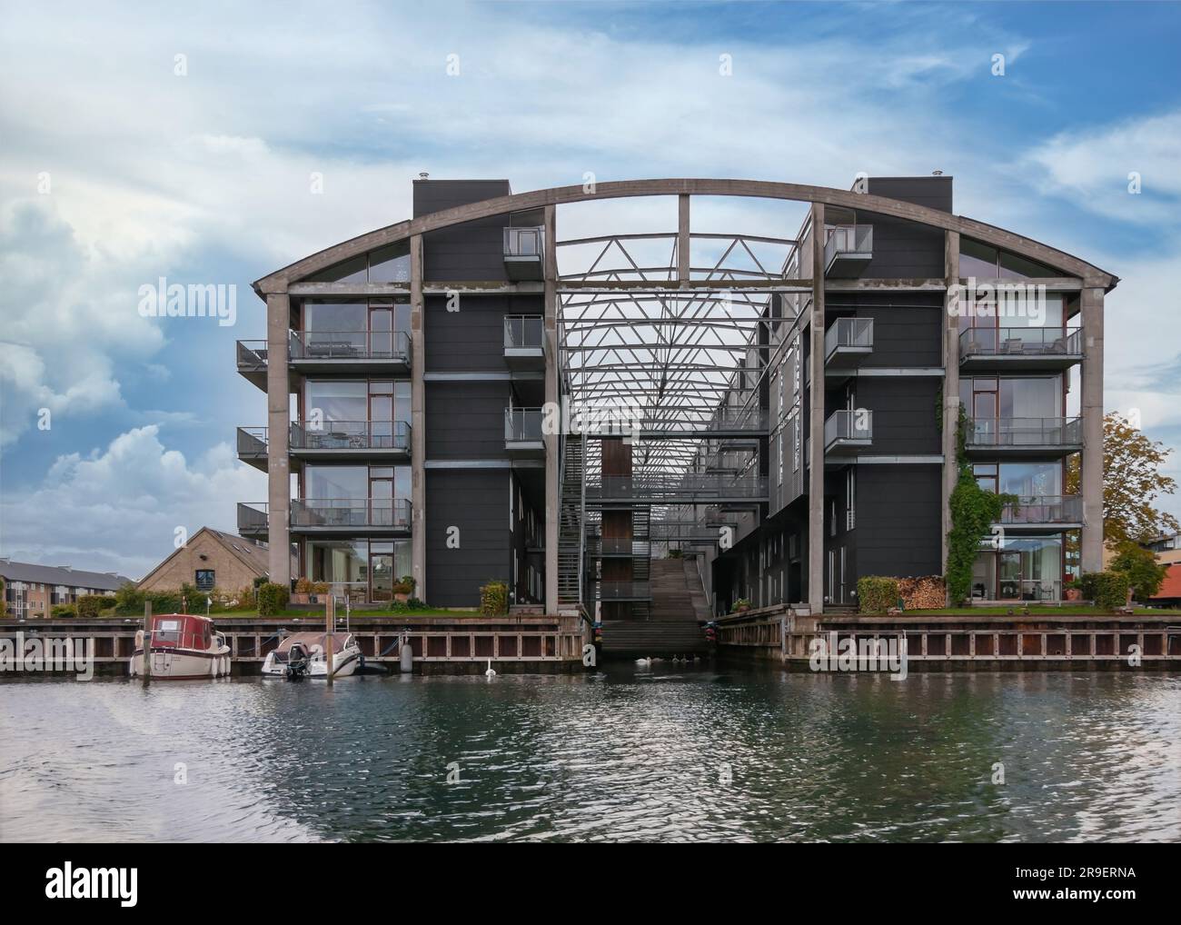 Copenhagen, Denmark - September 14, 2010: Torpedohallen, now luxury ...