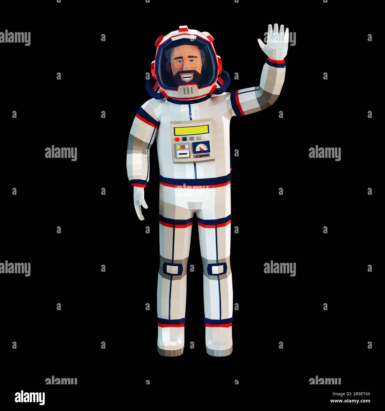 Astronaut Waving Bye