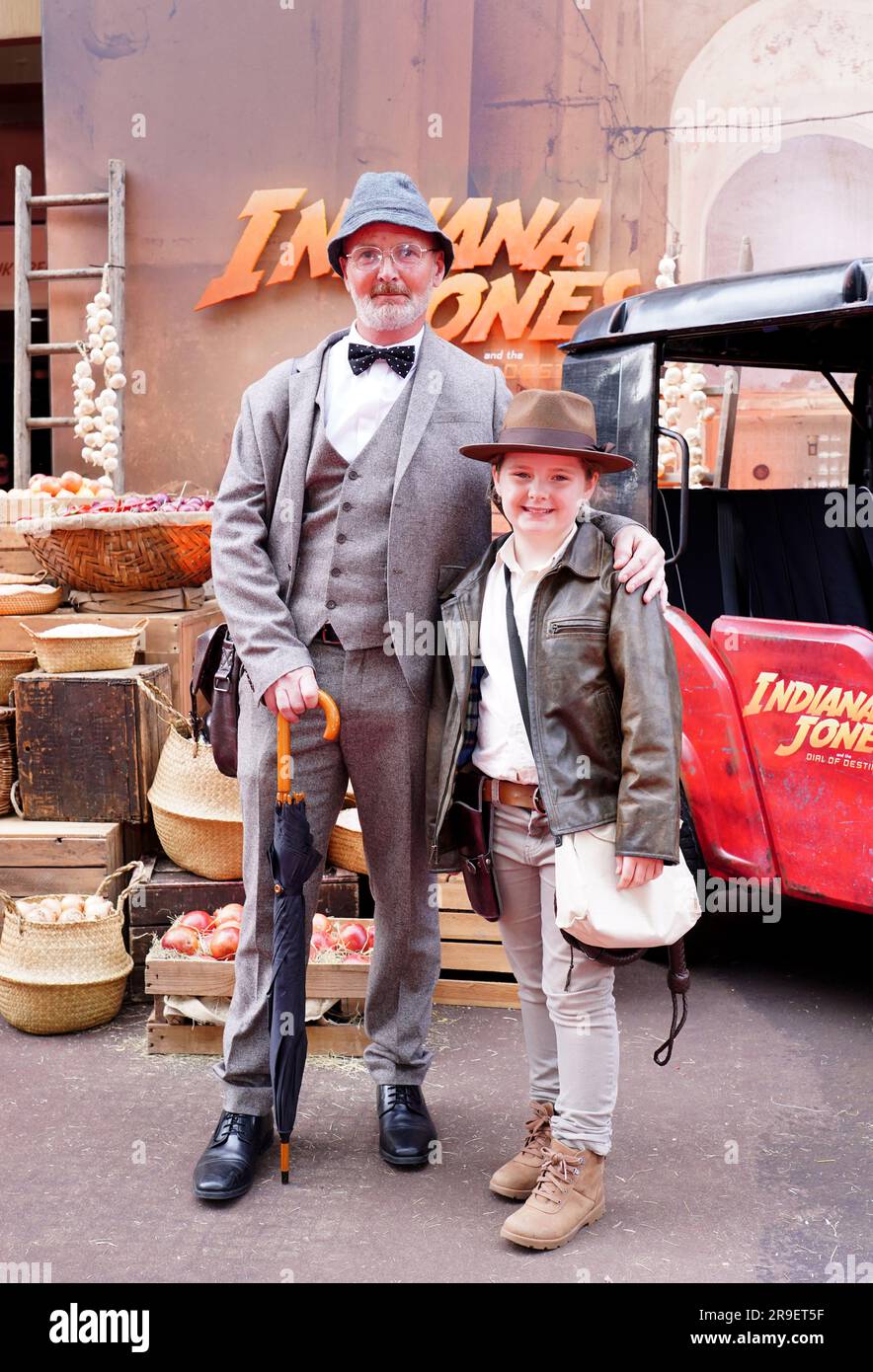 Alastair Neil and his daughter Isla Neil at the UK premiere of Indiana ...