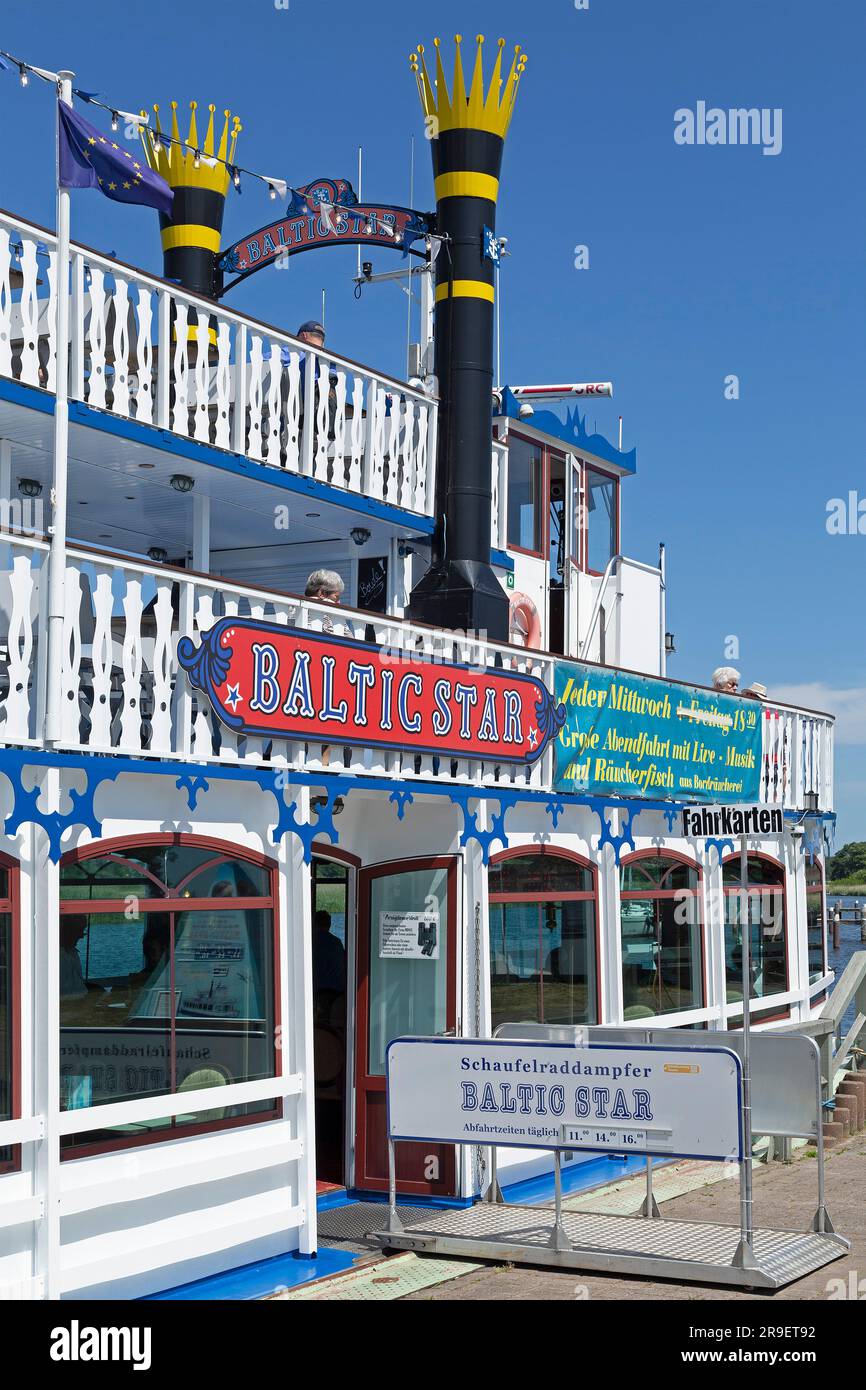 Paddlesteamer Baltic Star, Harbour, Prerow, Fischland-Darss-Zingst ...