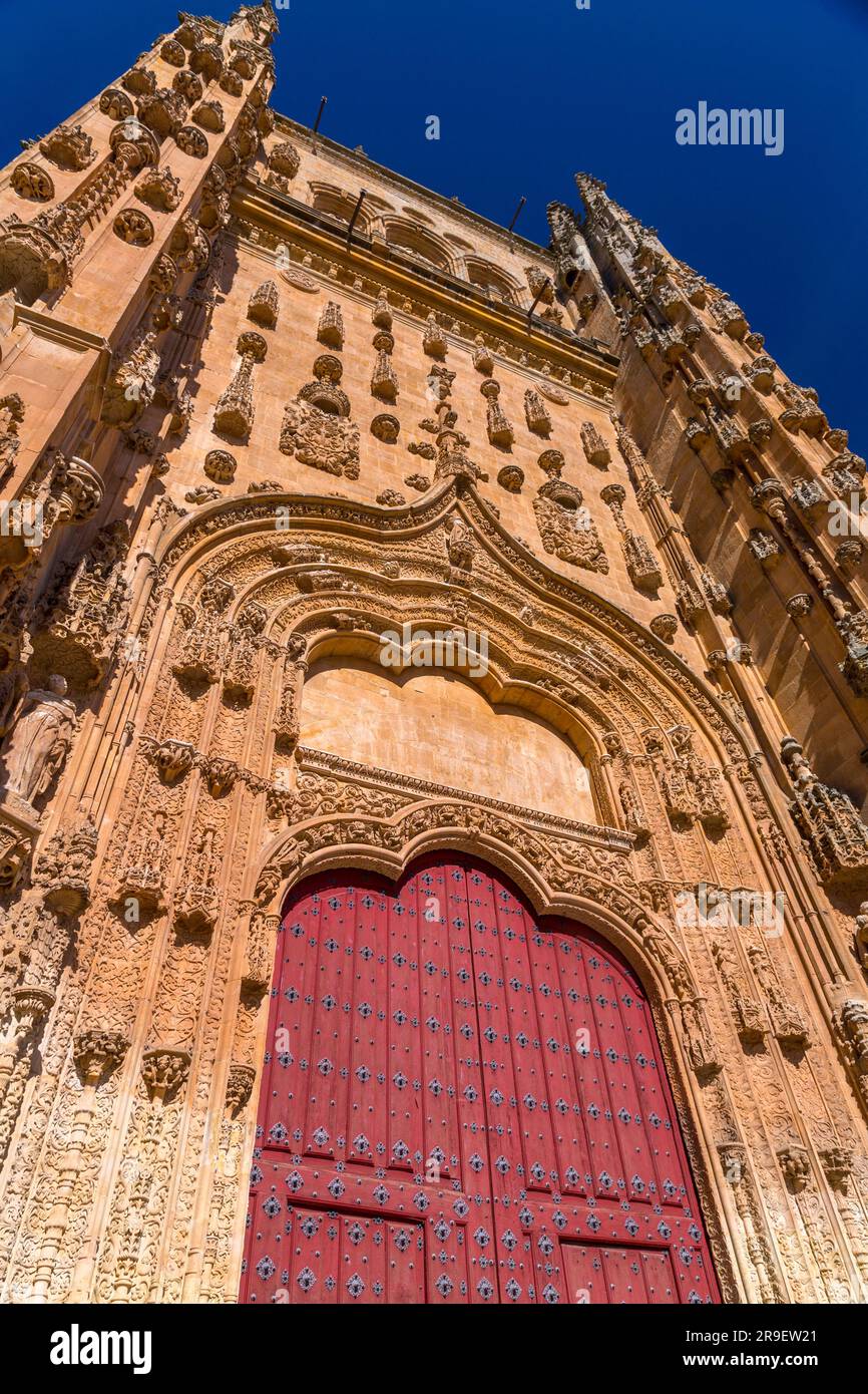 Salamanca, Spain - FEB 20, 2022: Architectural detail from the New ...