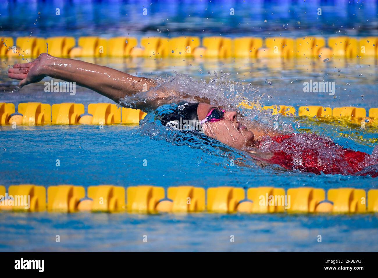 Kylie Masse of Canada competes in the 200m Backstroke Women Heats ...