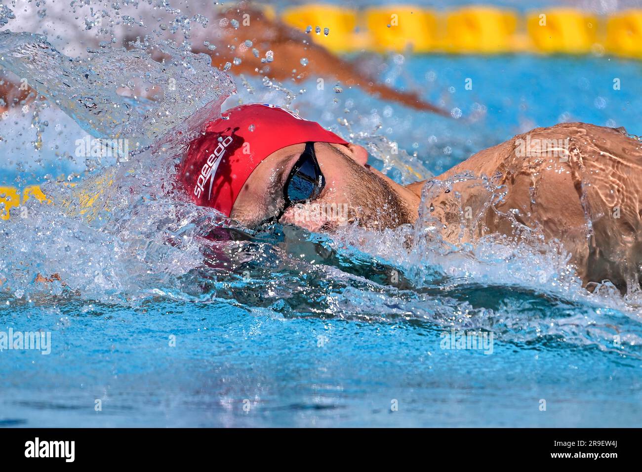 Matthew Richards of Great Britain competes in the 200m Freestyle Men ...